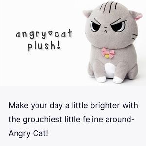 amanda coronado | Toys | Original 23 Angry Cat Plush By Amanda Coronado ...